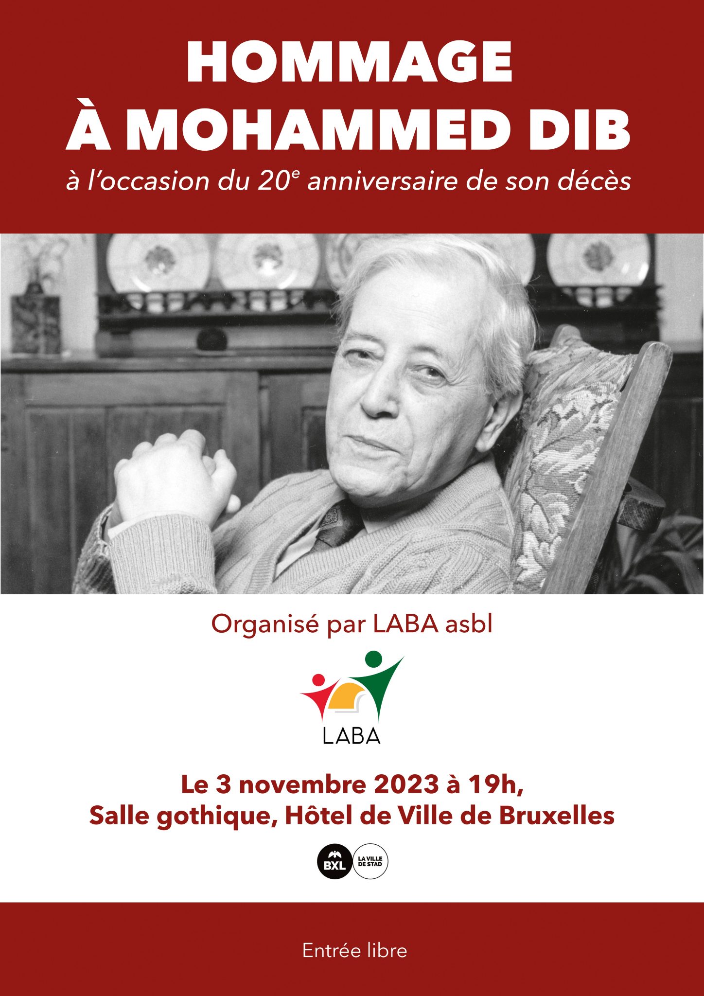 LABA asbl rend hommage à Mohammed Dib – Laba asbl